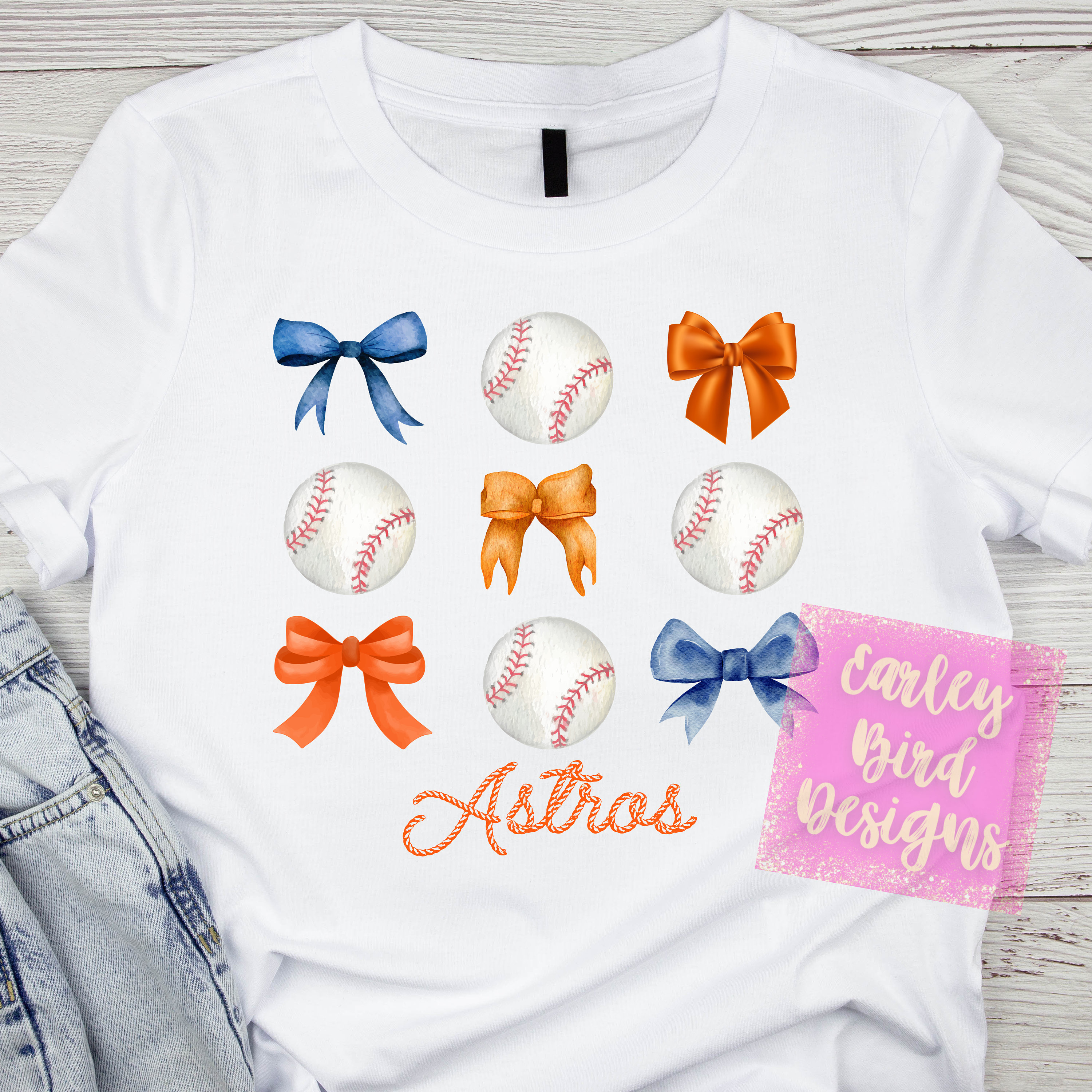 Astros Bows and Baseballs PNG Instant Download - Etsy