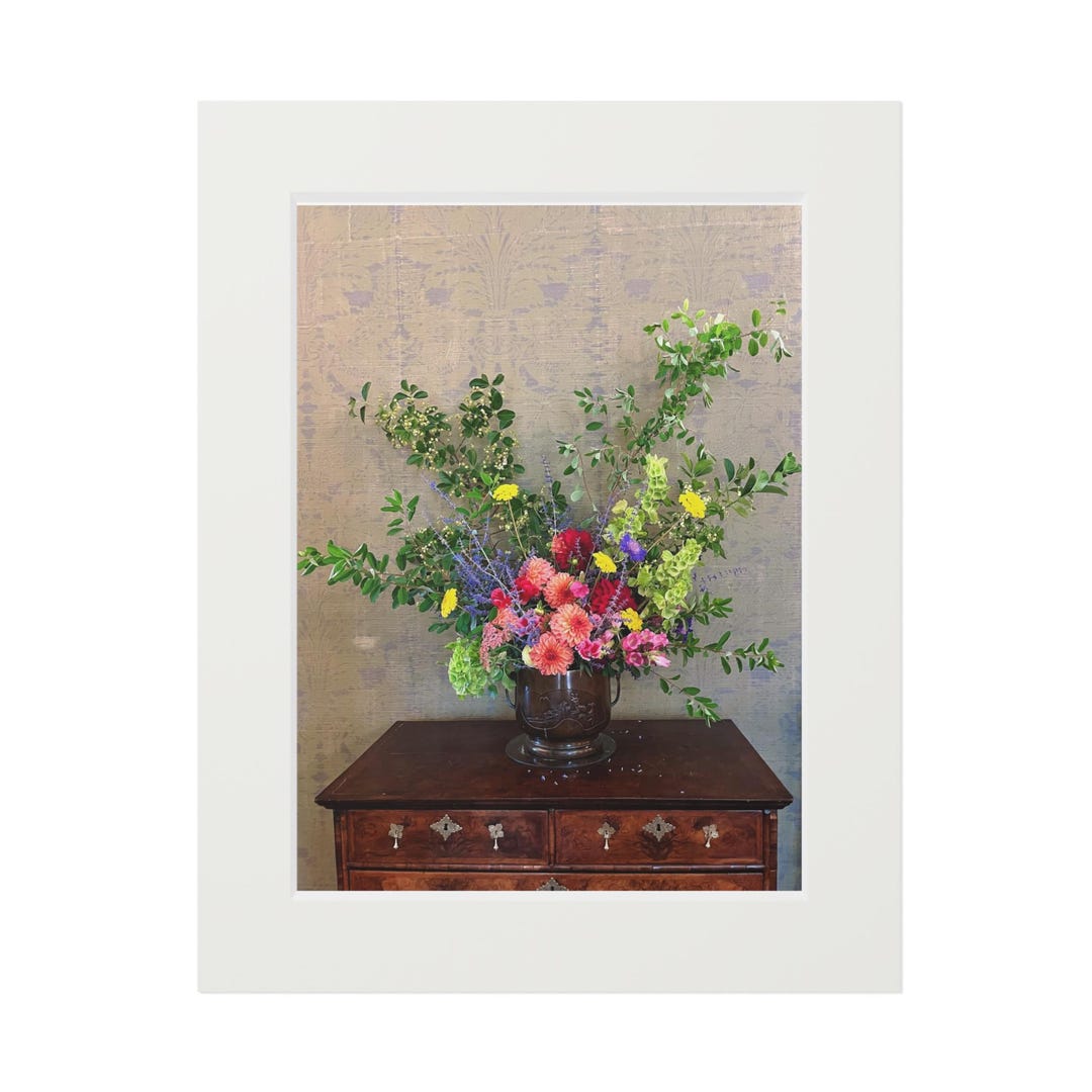 Floral Still Life Fine Art Print Passepartout Frame - Etsy