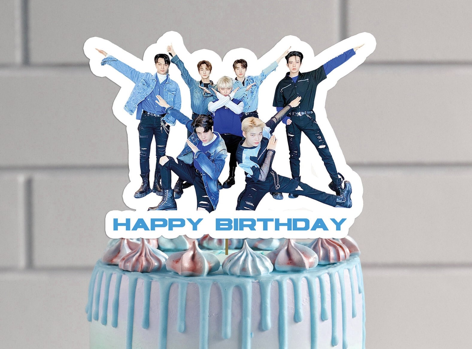 Nombre personalizado imprimible Enhypen Kpop Cake Topper | Etsy México