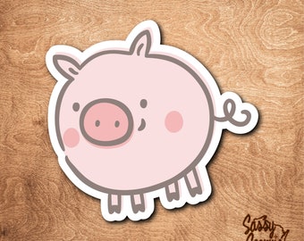 Pig Window Decal | Etsy