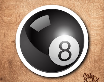 8 Ball Decal - Etsy
