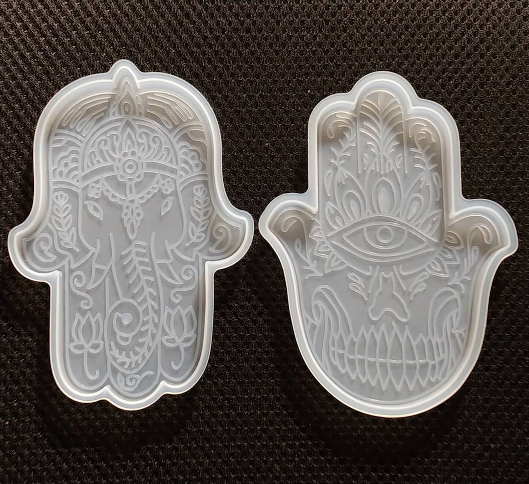HAMSA HANDS COASTER Mold Silicona brillante / Artesanías / Arte de ...