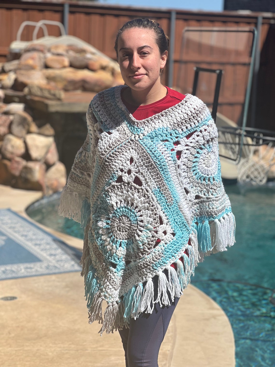 Handmade Crochet Poncho Different Colors - Etsy