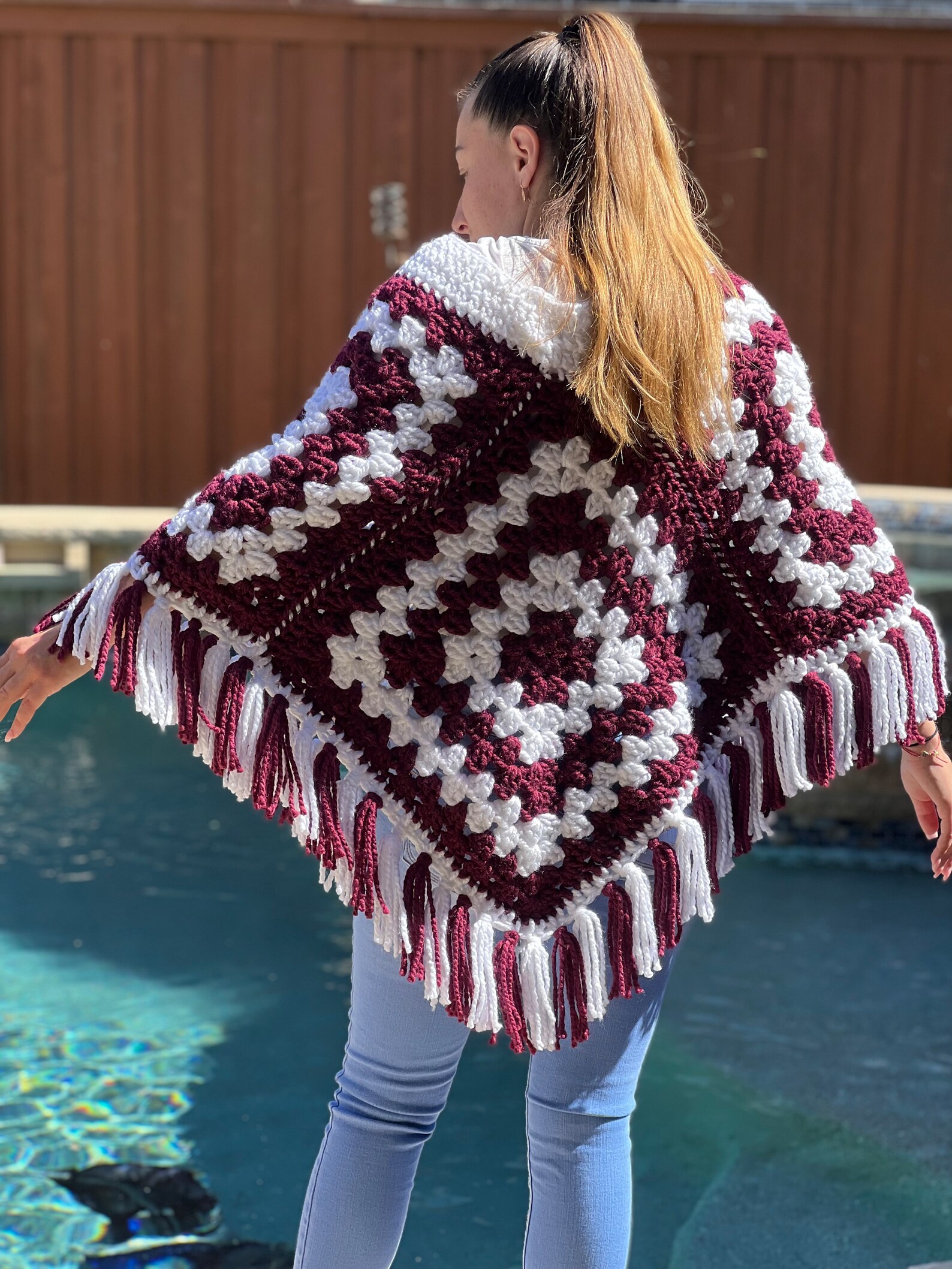 Handmade Crochet Poncho Different Colors - Etsy