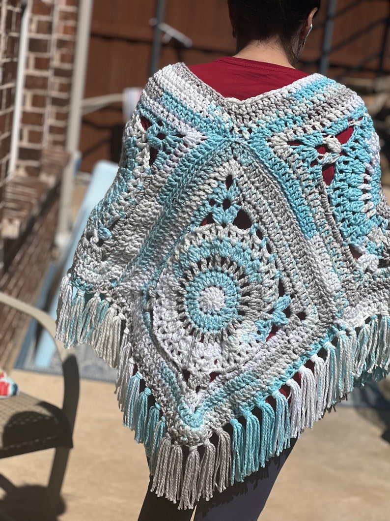 Handmade Crochet Poncho Different Colors - Etsy