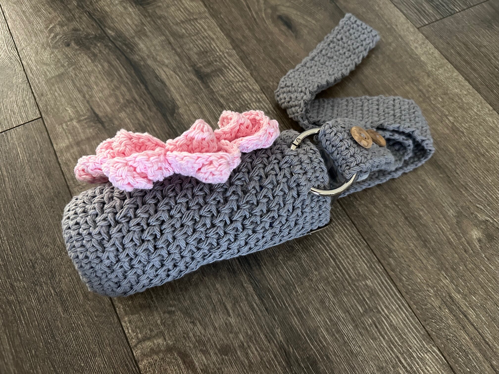 CROCHET PATTERN - Big Flower Water Bottle Holder - Etsy