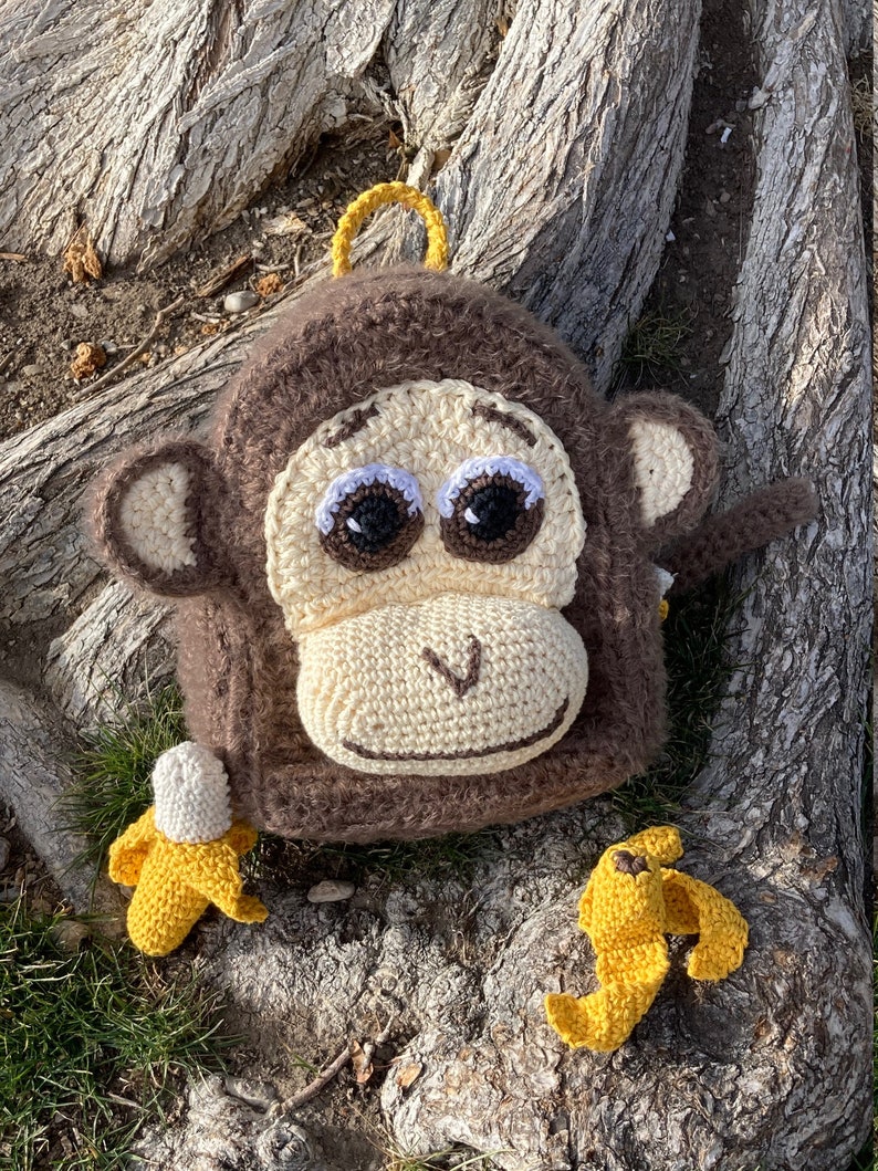 CROCHET PATTERN Mikey the Monkey Backpack - Etsy
