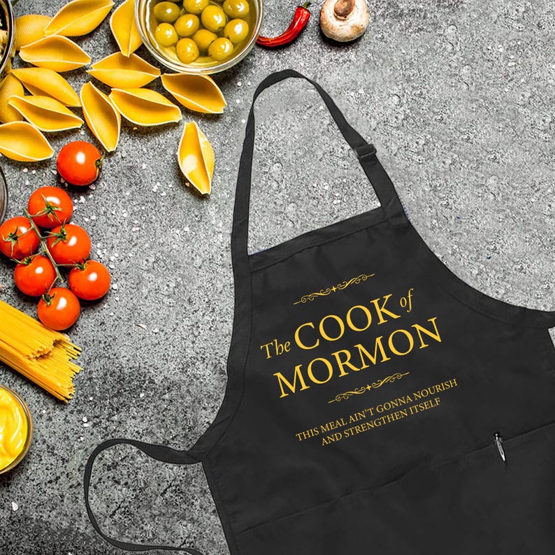 The Cook of Mormon Apron, Book of Mormon Style Apron for Women and Man ...