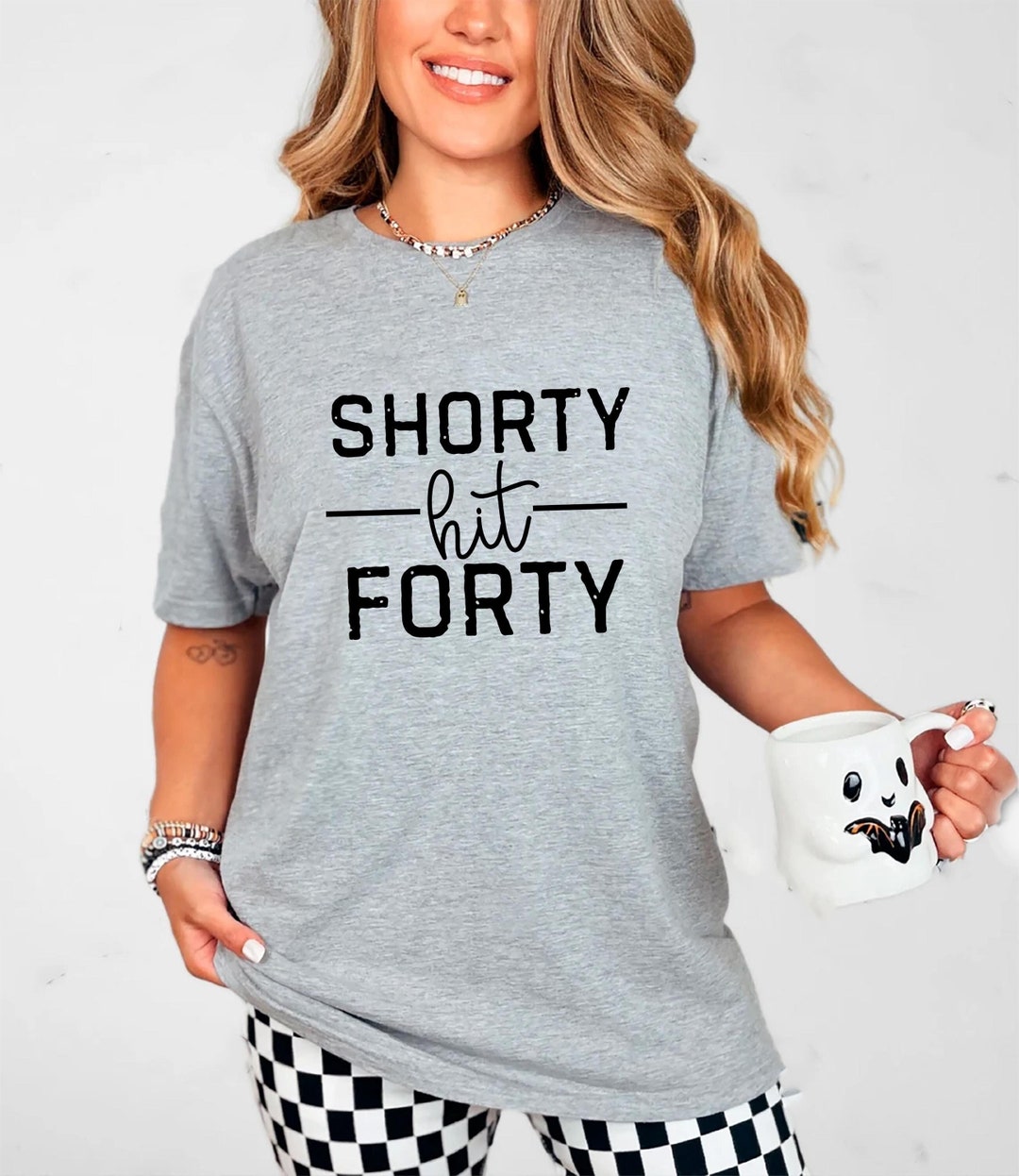 Shorty Hit Forty Shirt, Funny 40th Birthday Gift Tee - Etsy
