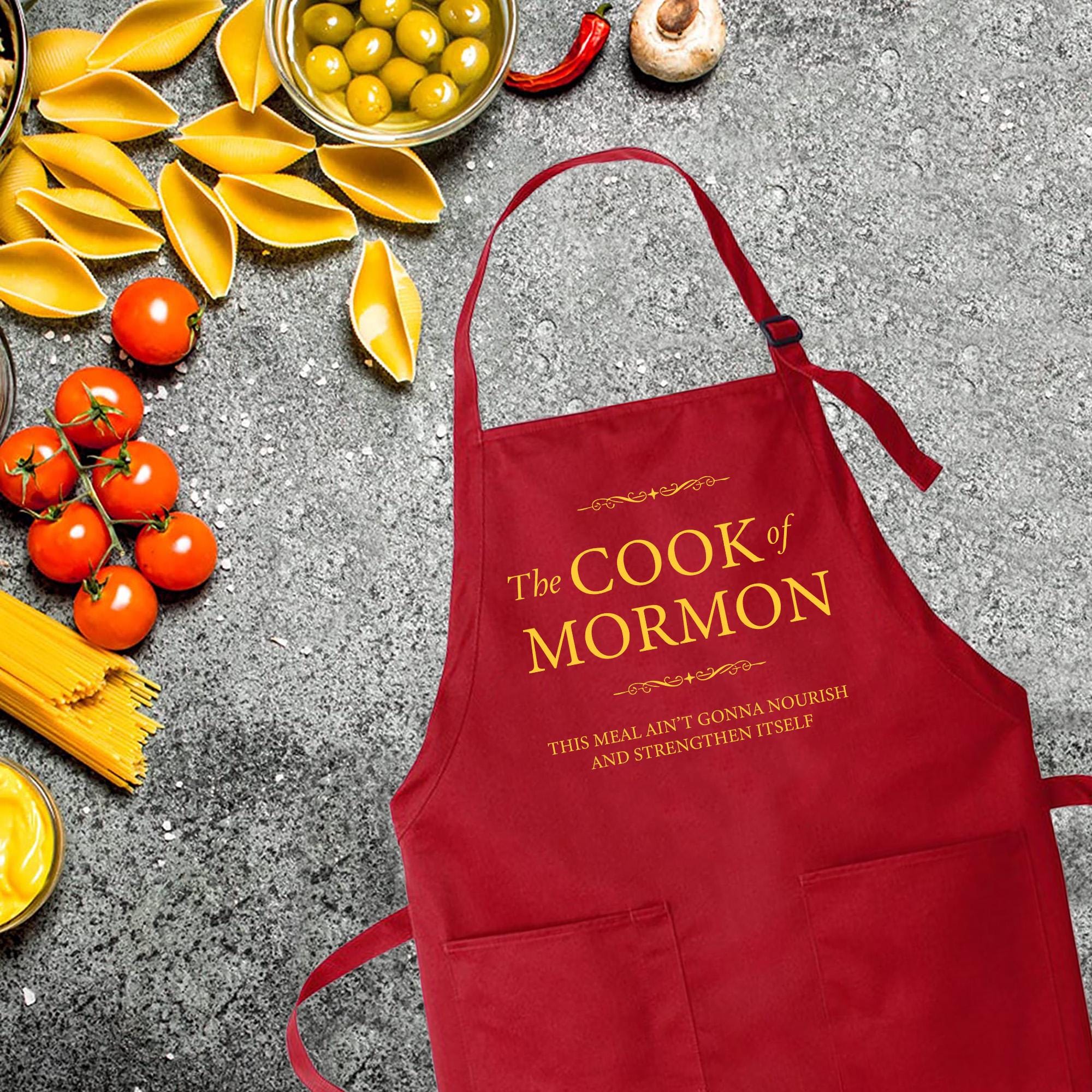 The Cook of Mormon Apron, Book of Mormon Style Apron for Women and Man ...