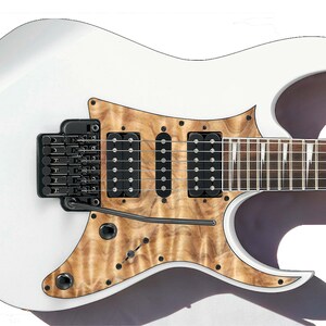 Pickguard Headstock Tremolo Skin Wrap Reskin for Guitars -quilted Maple ...