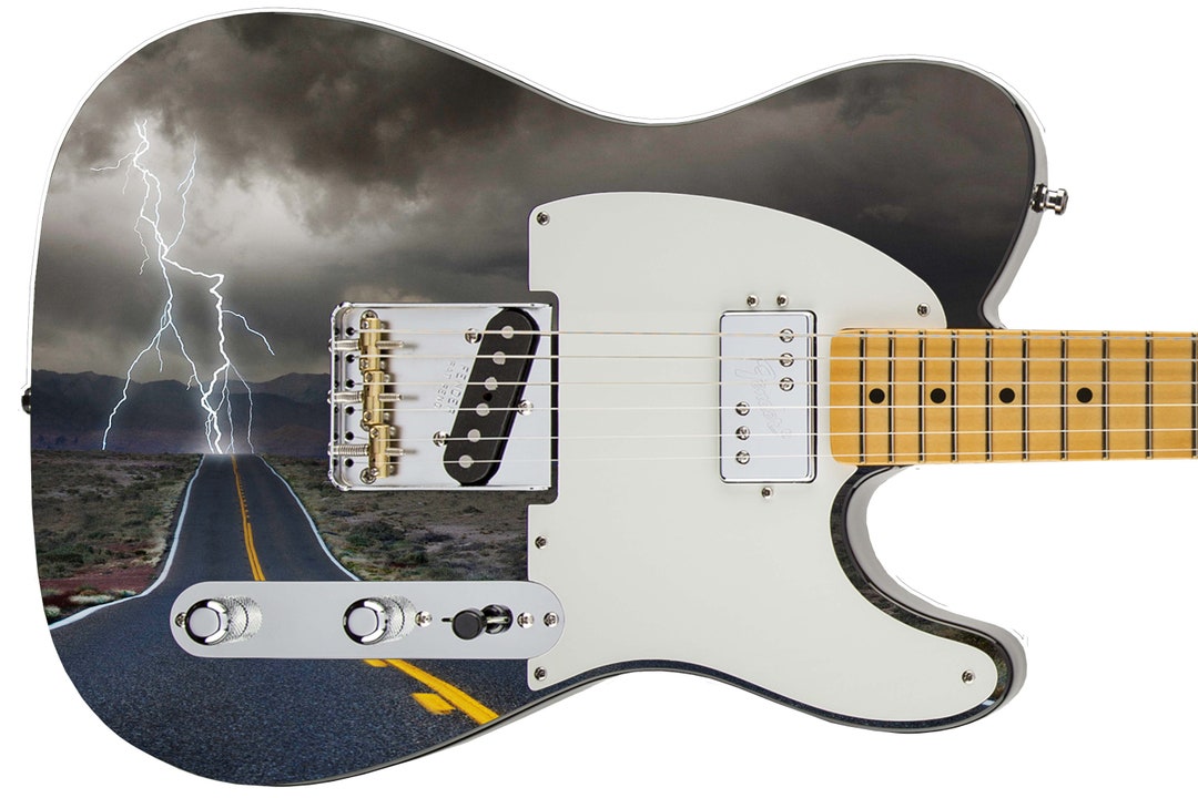 Guitar Skin Axe Wrap Re-skin Electric Body Bass Reface Custom Music ...