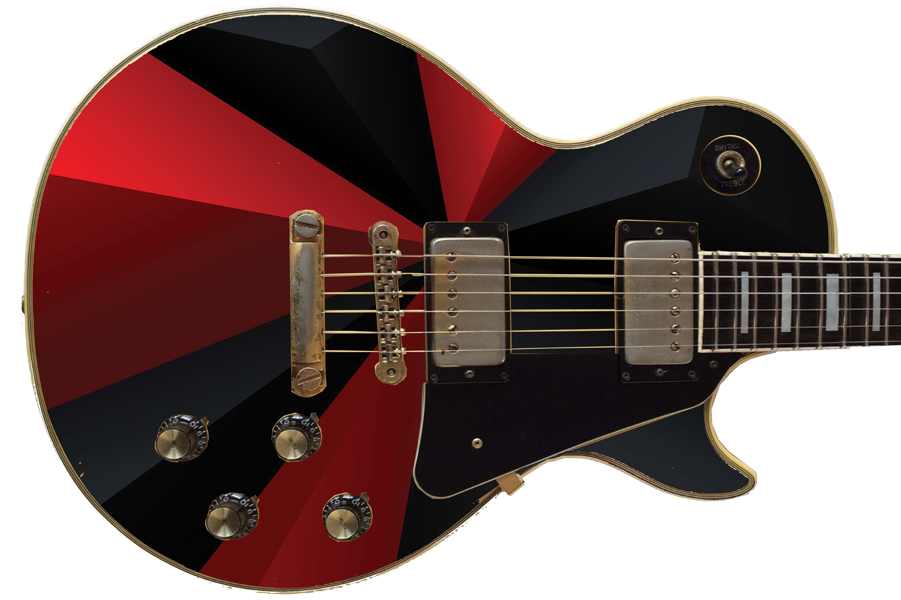 Guitar Skin Axe Wrap Re-skin Body Bass Reface Electric Music Custom ...