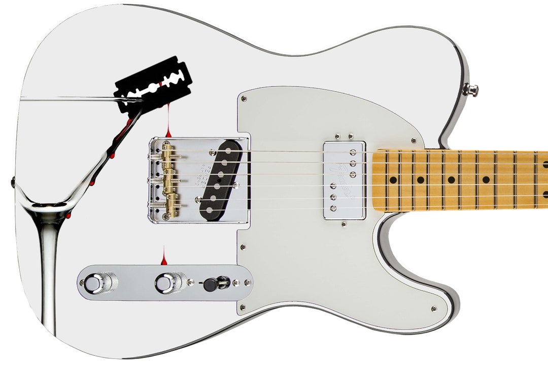 Guitar Skin Axe Wrap Re-skin Electric Body Bass Reface Custom Music ...