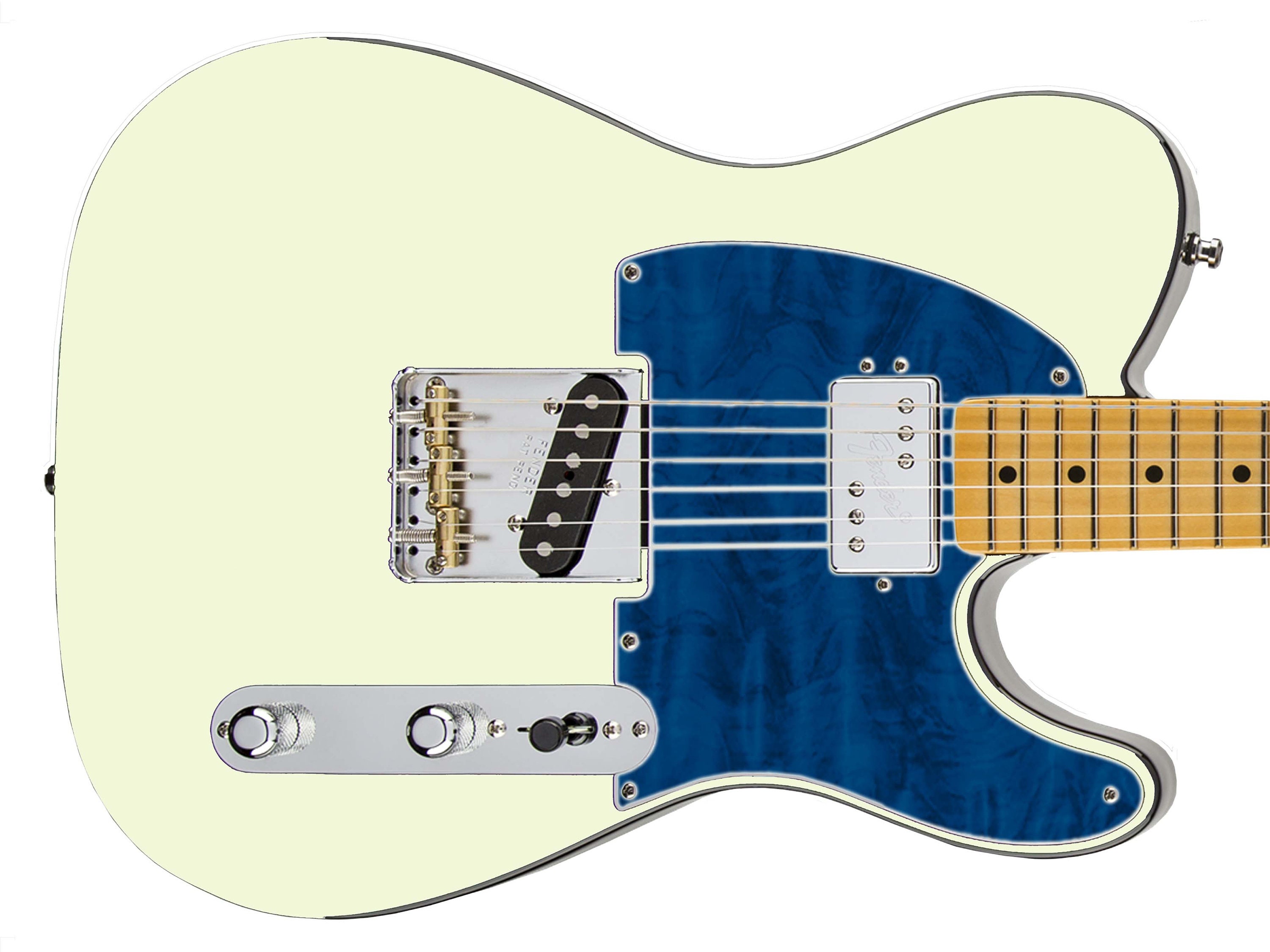 Pickguard Headstock Tremolo Skin Wrap Reskin for Guitars -quilted Maple ...