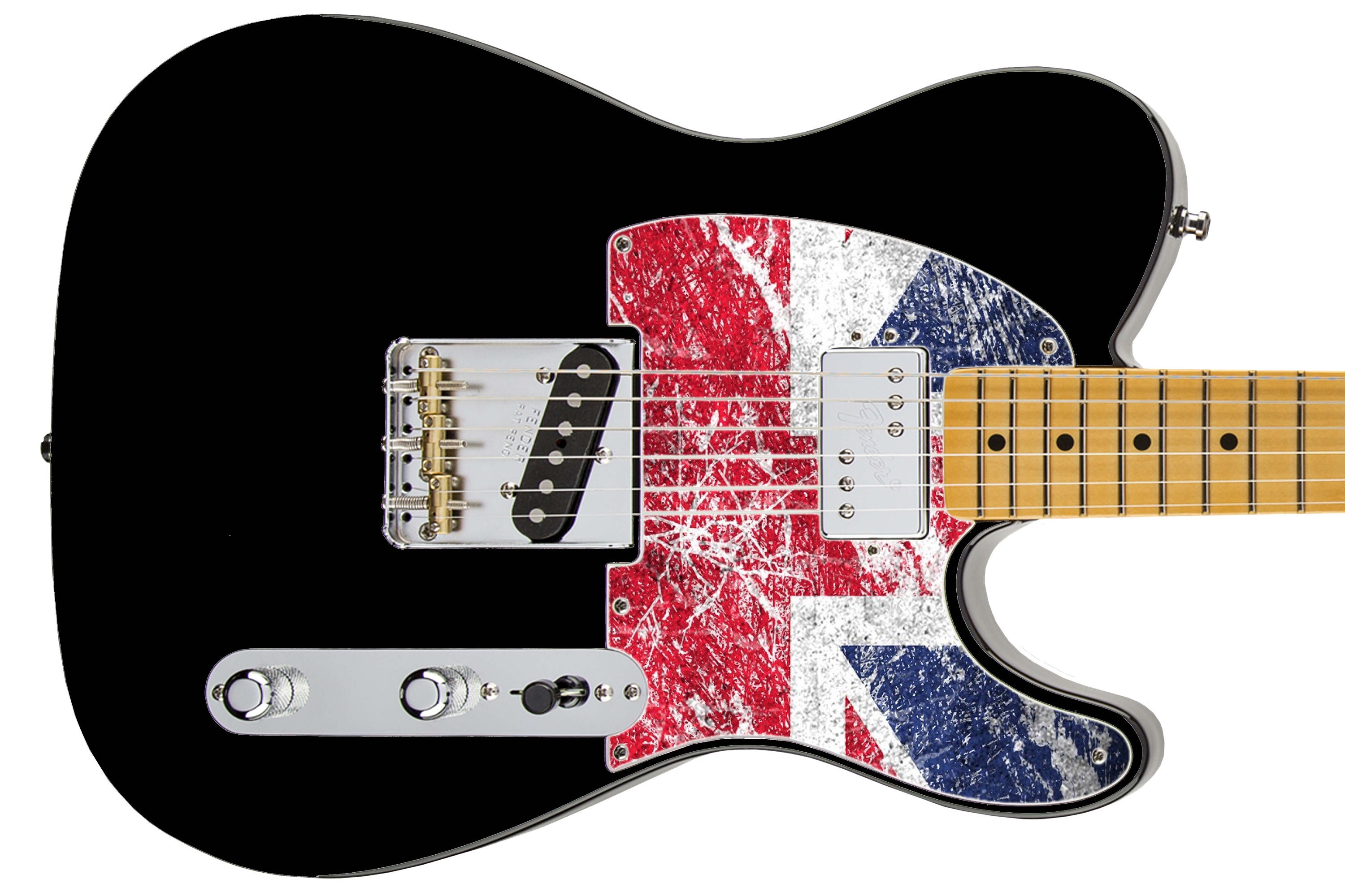 Pickguard Headstock Tremolo Skin Wrap Reskin for Guitars Distressed UK ...