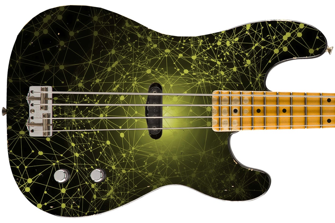 Guitar Skin Axe Wrap Re-skin Bass Reface DIY Vinyl Technology's Turn in ...