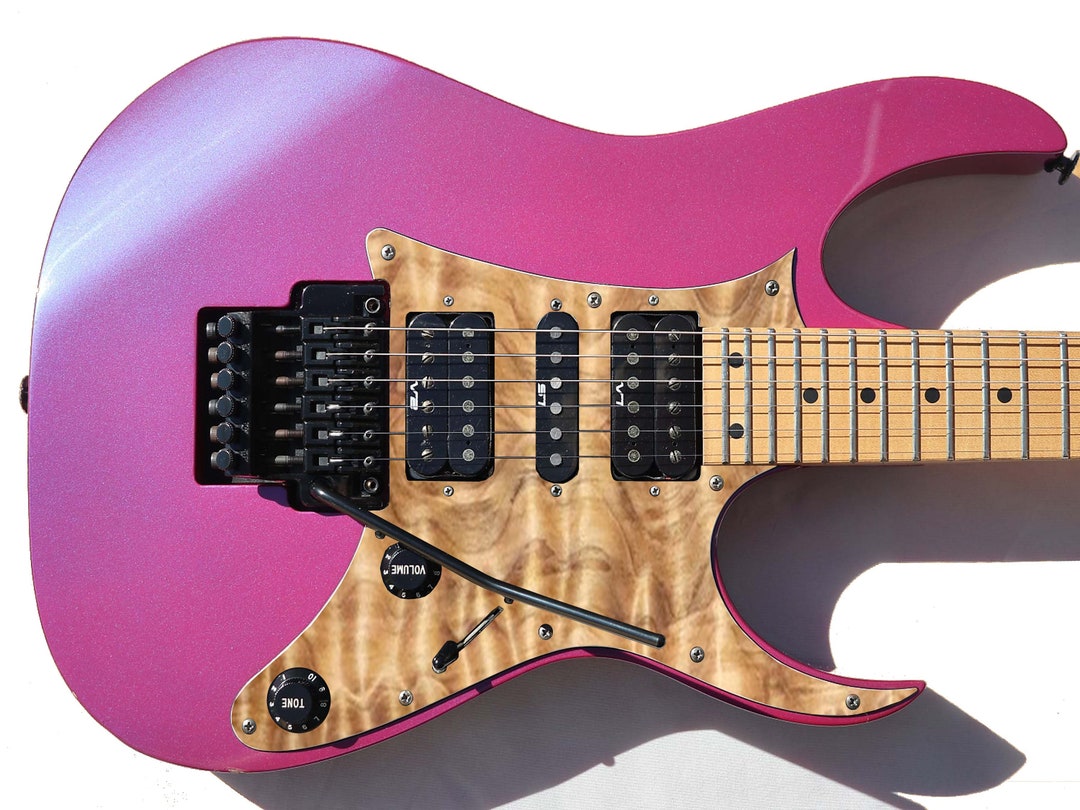 Pickguard Headstock Tremolo Skin Wrap Reskin for Guitars -quilted Maple ...