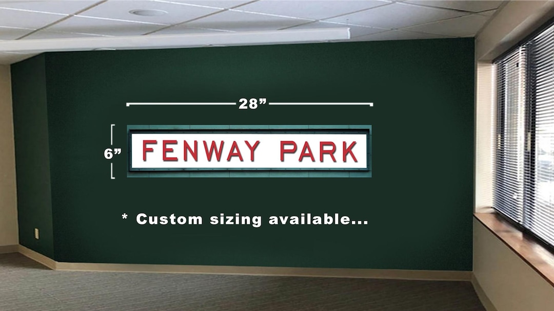 Fenway Park Main Entrance Sign 6" X 28" Removable Wall Skin Sports - Etsy