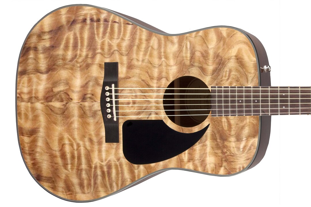 Guitar Skin Axe Wrap Re-skin Vinyl Decal Acoustic Quilted Maple ...