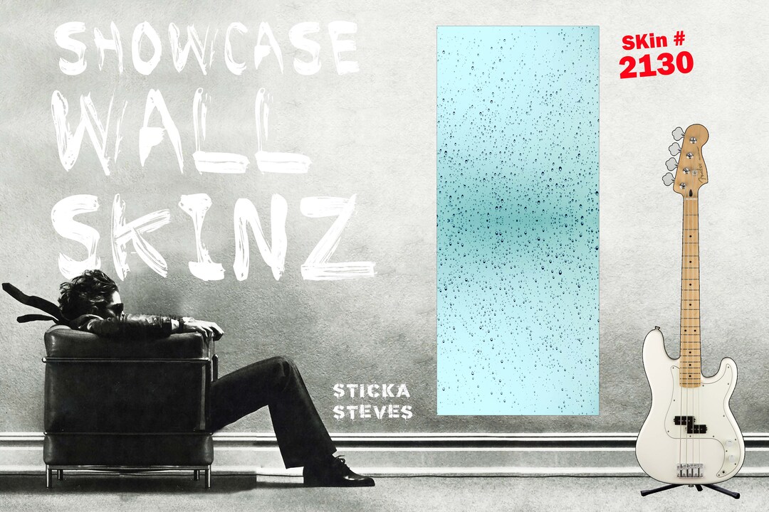 Showcase Skinz Removable Wall Skin Décor Display Panes Water Beads 2130 ...