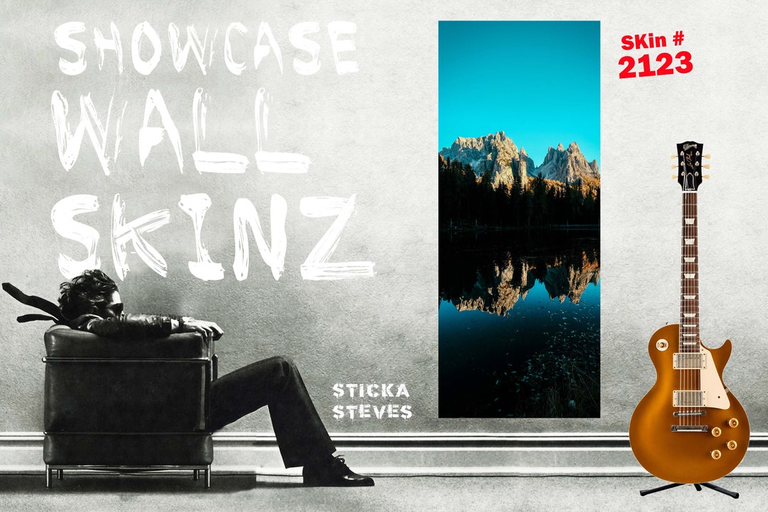 Showcase Skinz Removable Wall Skin Décor Display Panes Rocky Mountains ...
