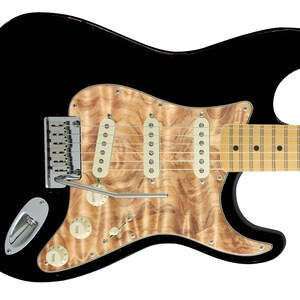 Pickguard Headstock Tremolo Skin Wrap Reskin for Guitars -quilted Maple ...