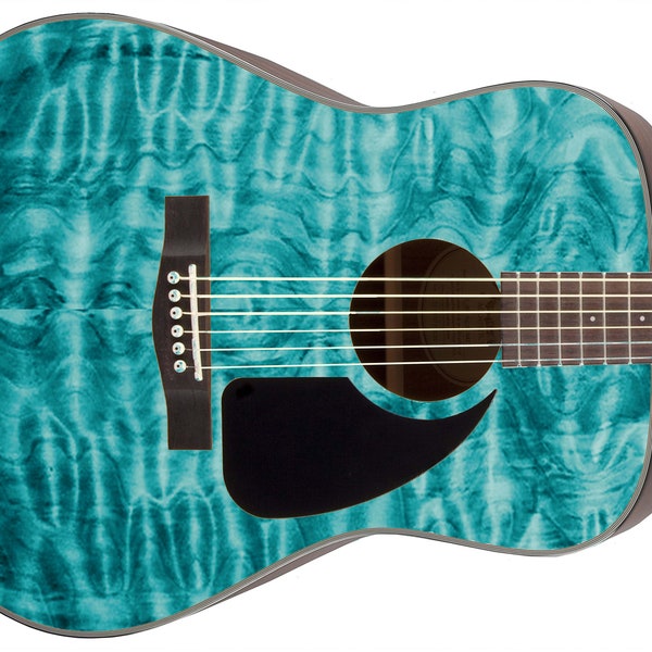 Blue Maple Guitar Skin - Etsy