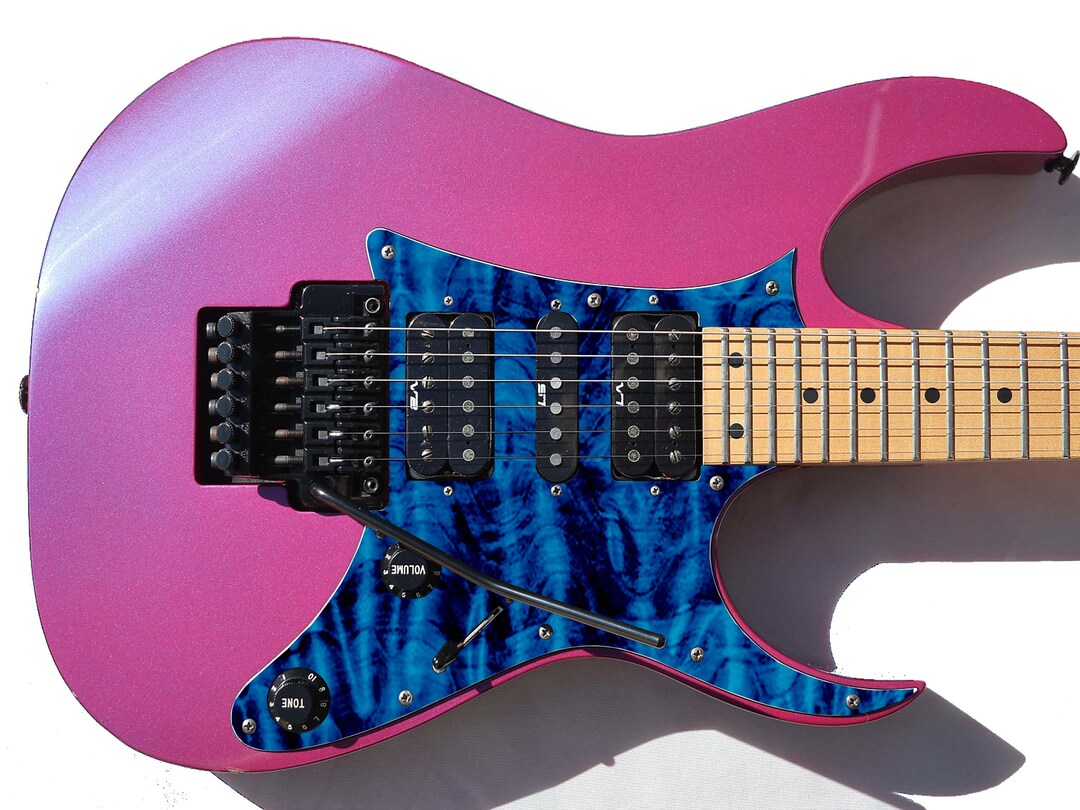 Pickguard Headstock Tremolo Skin Wrap Reskin for Guitars -quilted Maple ...