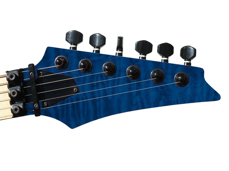 Pickguard Headstock Tremolo Skin Wrap Reskin for Guitars -quilted Maple ...