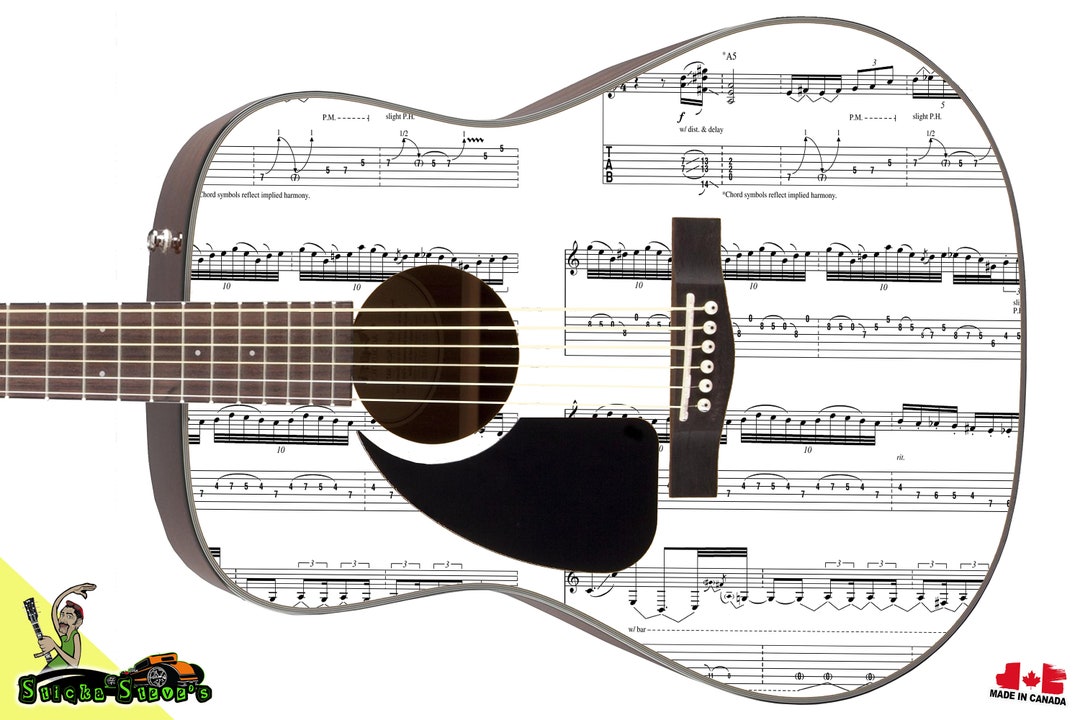 Guitar Skin Axe Wrap Acoustic Tab Solo 079 - Etsy