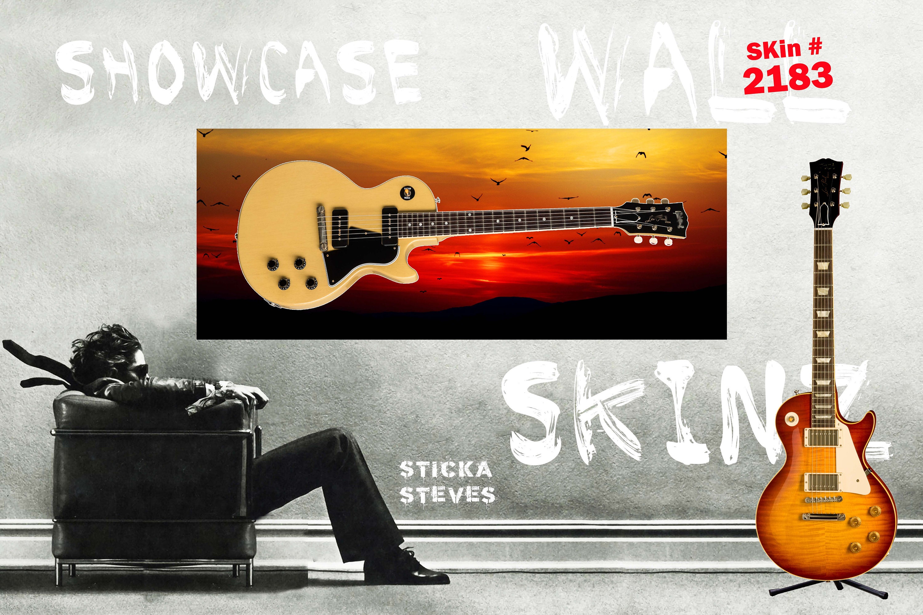 Showcase Skins Removable Wall Décor Display Panes Wall Skin Same ...
