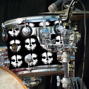 Drum Wrap Percussion Shell Cover Bass Kick Snare Tom DIY Black and ...