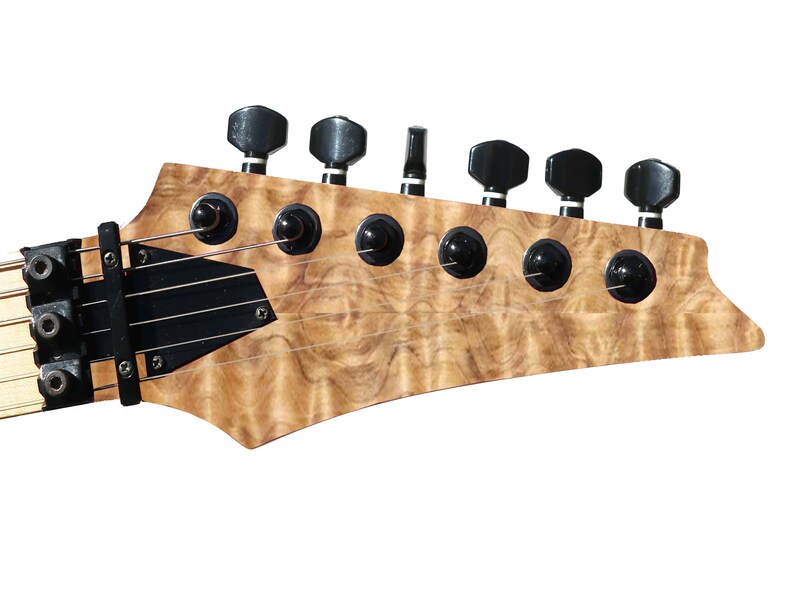 Pickguard Headstock Tremolo Skin Wrap Reskin for Guitars -quilted Maple ...