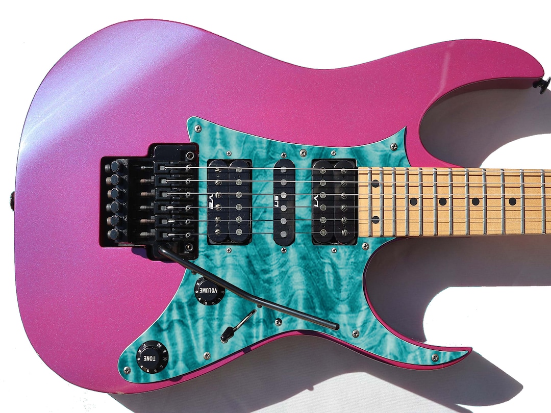 Pickguard Headstock Tremolo Skin Wrap Reskin for Guitars -quilted Maple ...