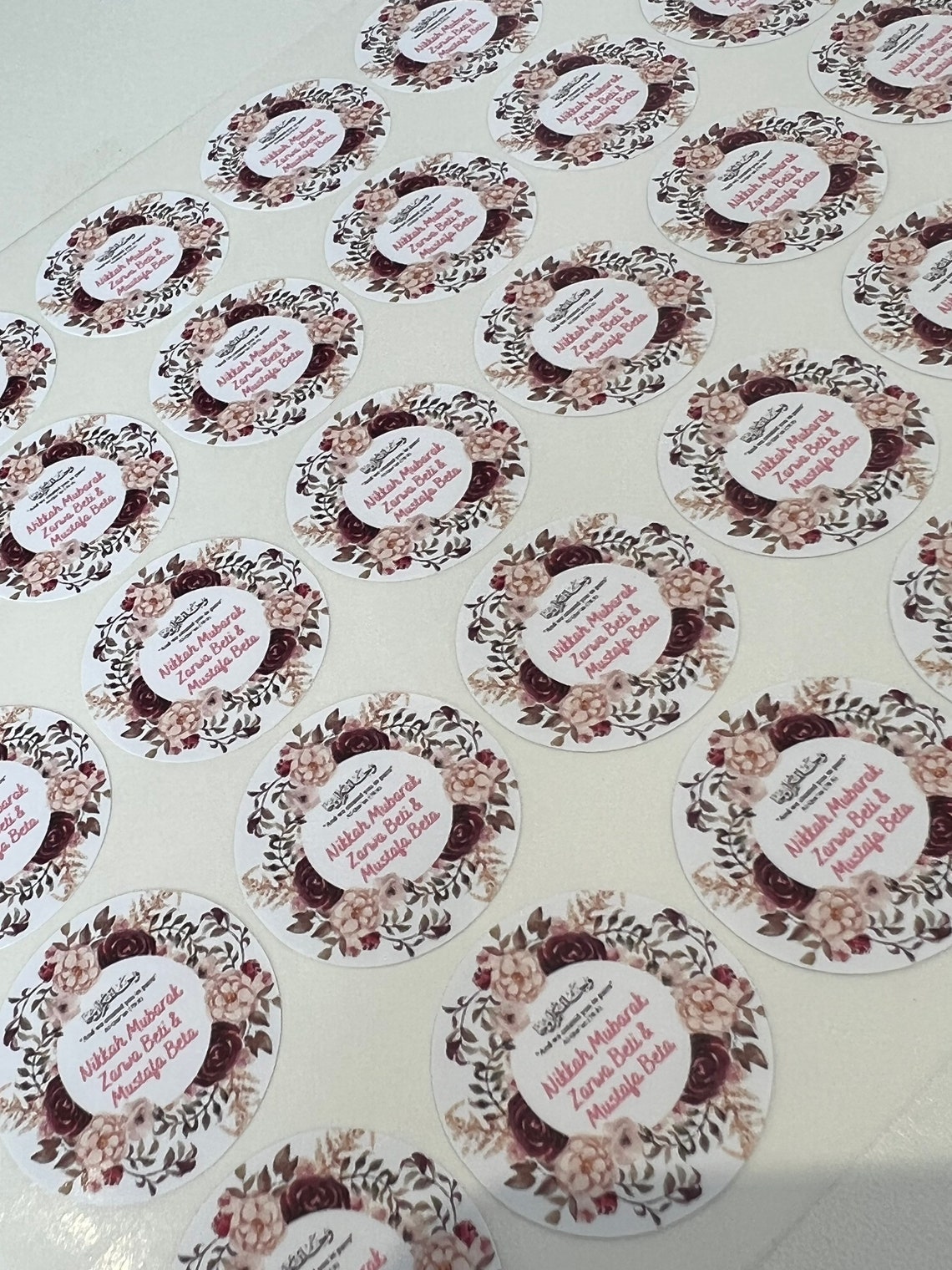 Personalised Wedding/nikkah Stickers - Etsy