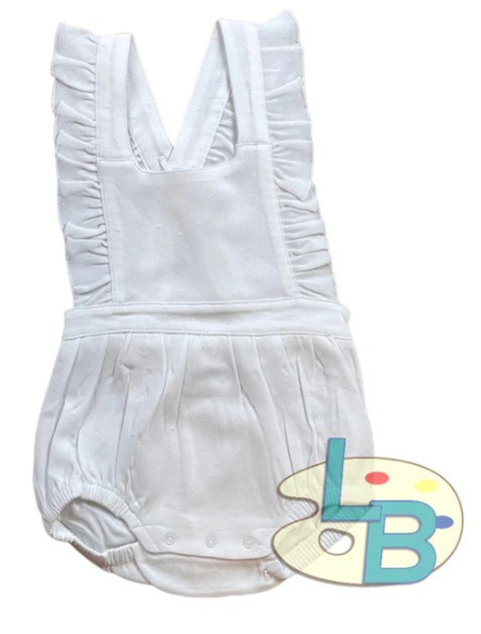 Personalized Patriotic Baby Romper: Embroidered American Flags, Ruffle ...