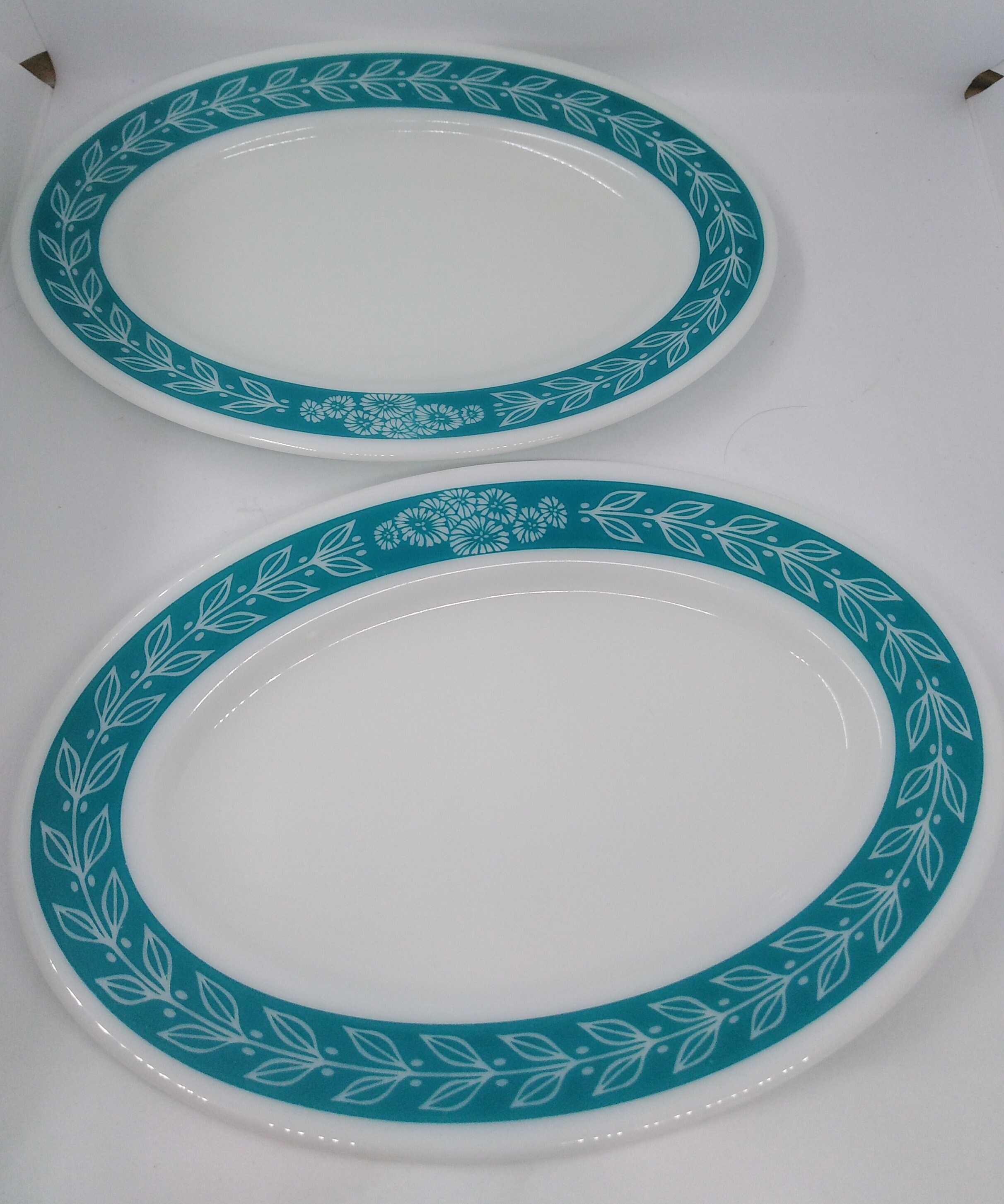 Blue & White Pyrex Corning Serving Dishes X 2, 70s Pyrex Tableware ...