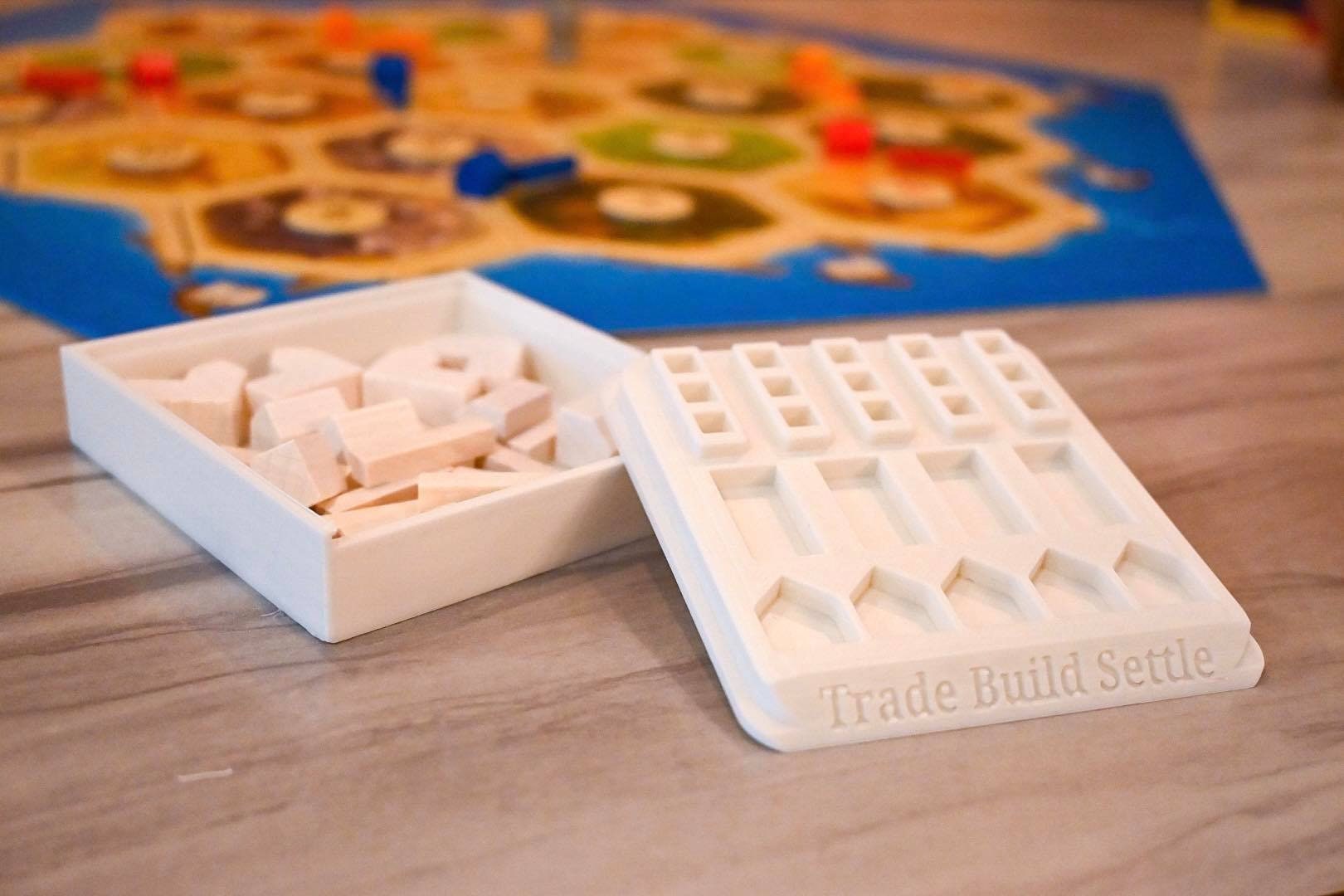 Catan Piece Holder/organizer | Catan Pieces | Custom Pieces - Etsy