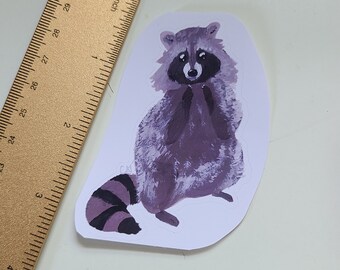 Raccoon Artist Sticker Pack // Raccoons // Vinyl Stickers // - Etsy