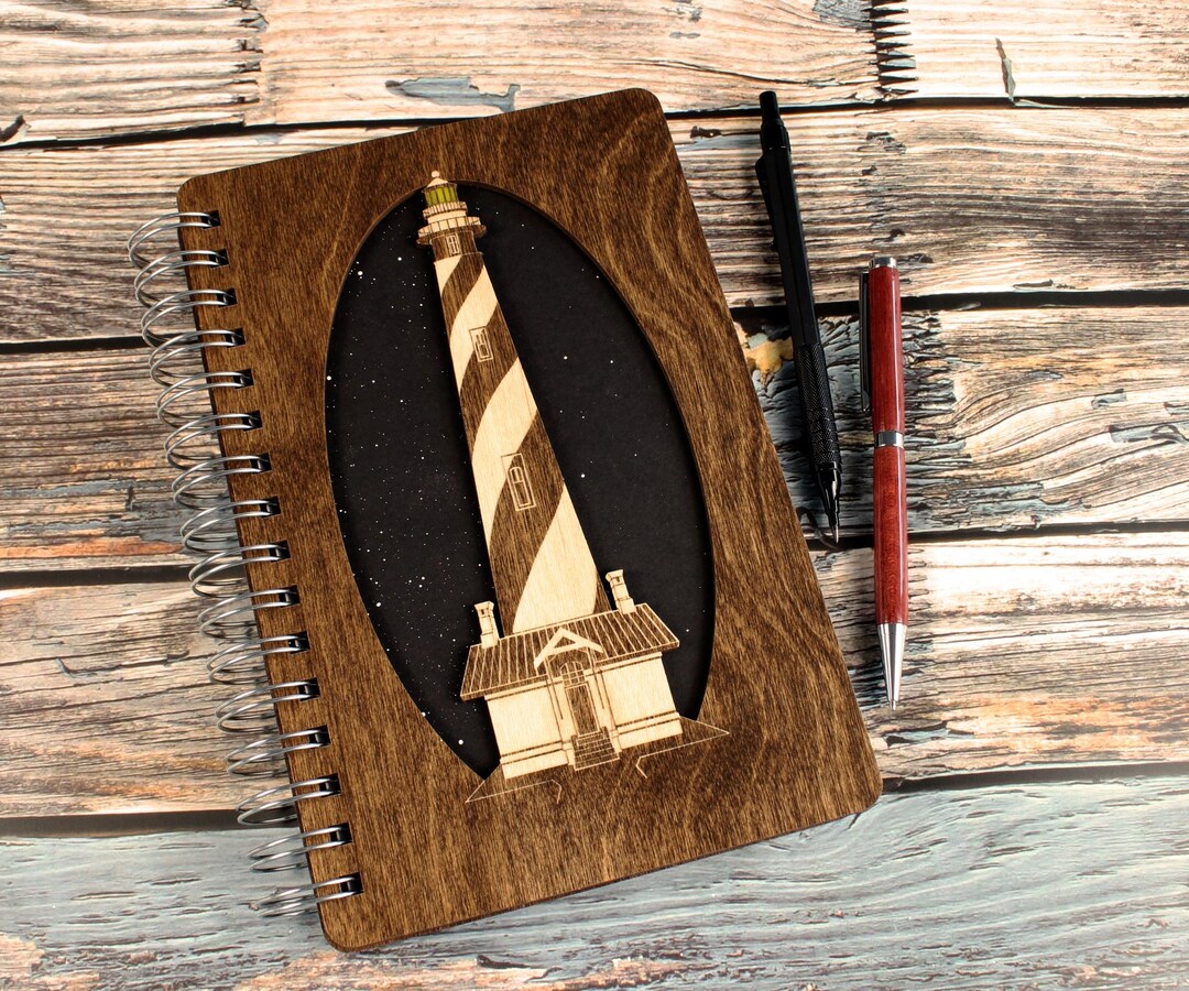 Lighthouse Journal, Lighthouse Sketchbook, Laser Cut Journal, Laser Cut ...