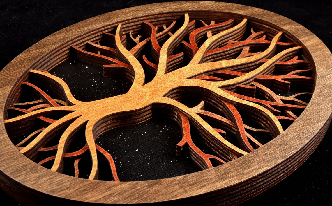 Tree of Life Plaque, Tree Plaque, Wall Plaque, Layered Plaque, Wooden ...