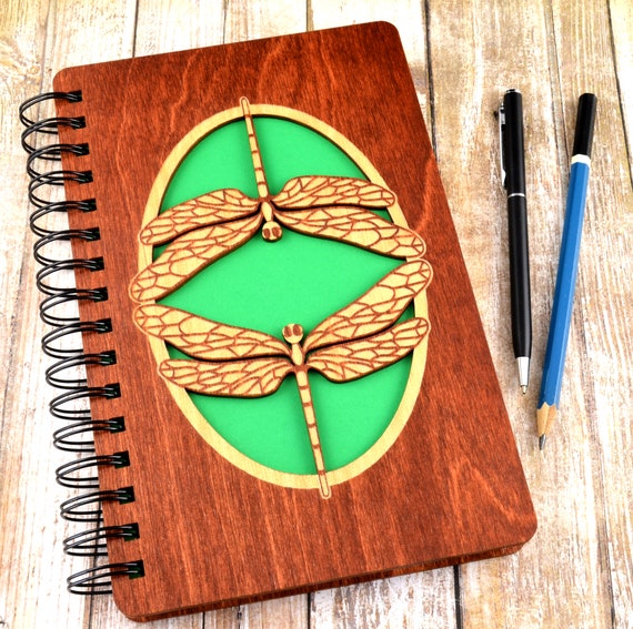 Dragonfly Journal Dragonfly Sketchbook Laser Cut Journal | Etsy