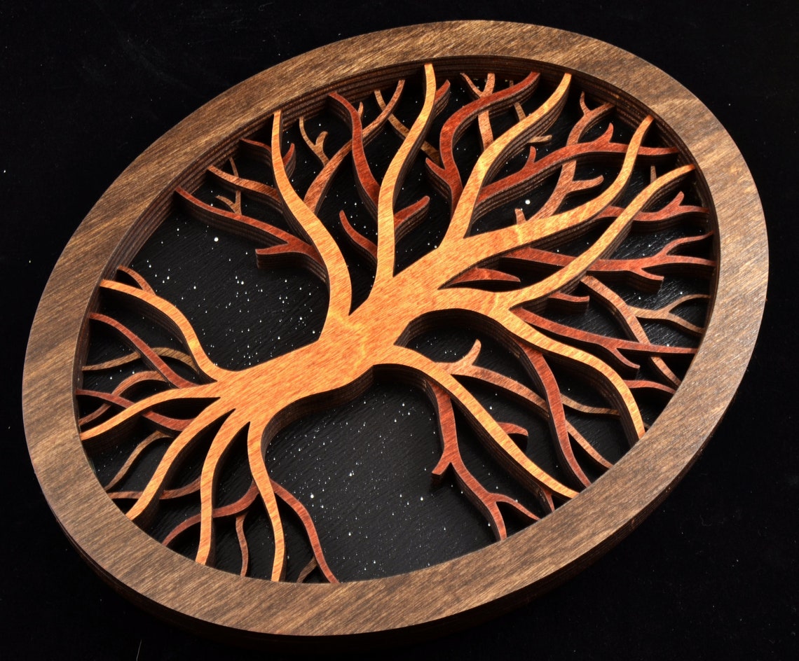 Tree of Life Plaque, Tree Plaque, Wall Plaque, Layered Plaque, Wooden ...