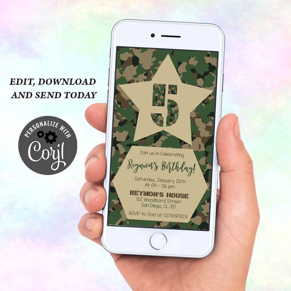 Camouflage Birthday - Etsy