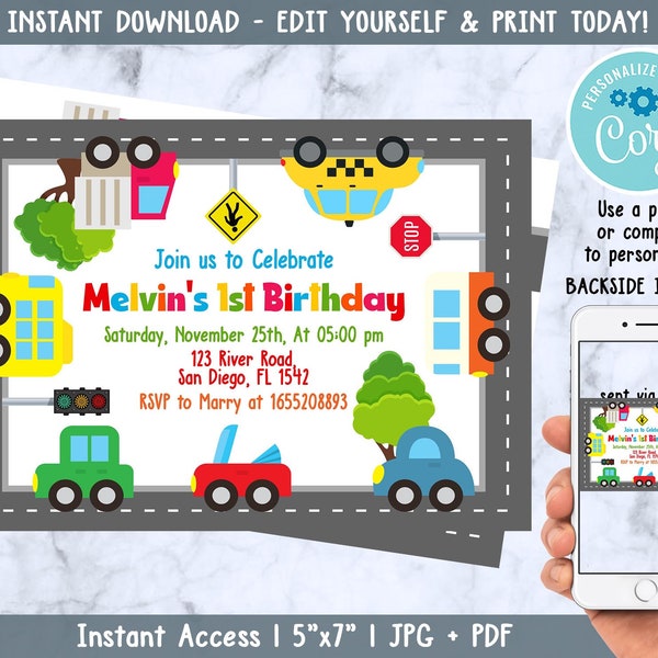 Traffic Jam Birthday - Etsy