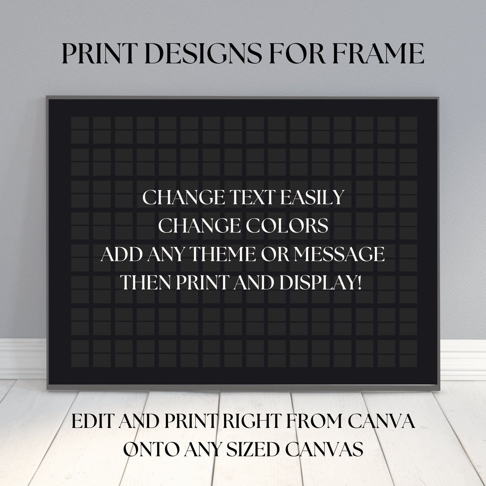 DIY Canva Departure Flip Board Template | Instant Editing - Etsy