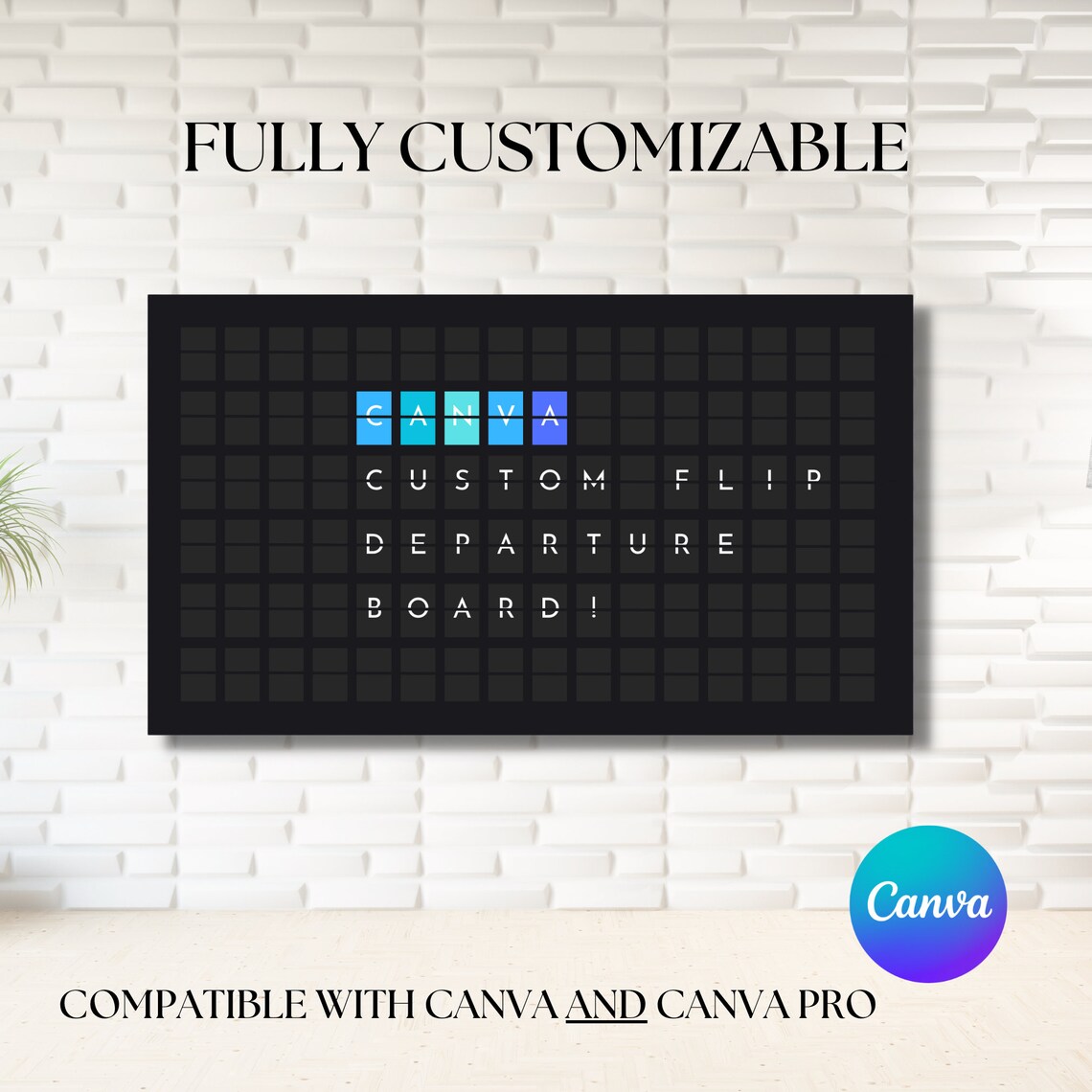 Departure Flip Board Template for Canva | DIY Editing - Etsy