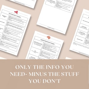 Theories and Therapies Exam Prep Cheat Sheet for LMFT/LCSW/LPCC Licensure Exam | Mental Health ...