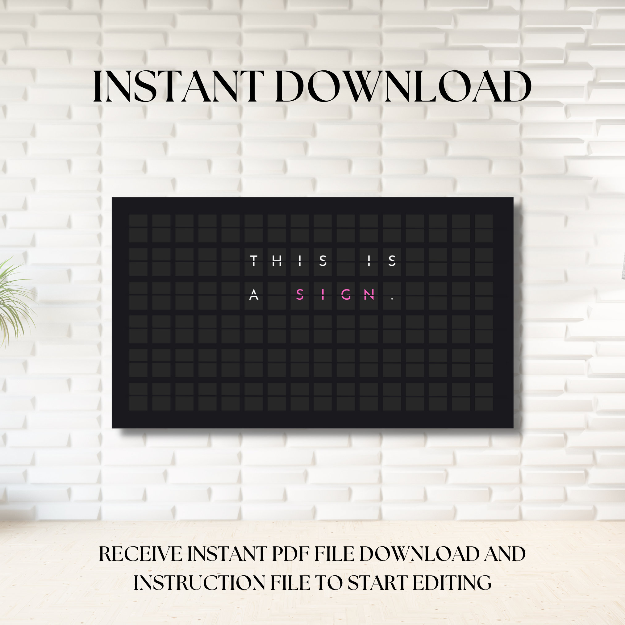 Departure Flip Board Template for Canva | DIY Editing - Etsy